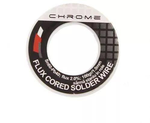 Fludor 100gr 1.0mm SN60 PB40 Flux 2 Chrome