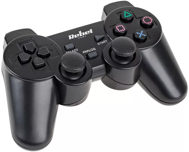 Gamepad wireless DUAL SHOCK PC/PS3 REBEL KOM0586A - cel.ro