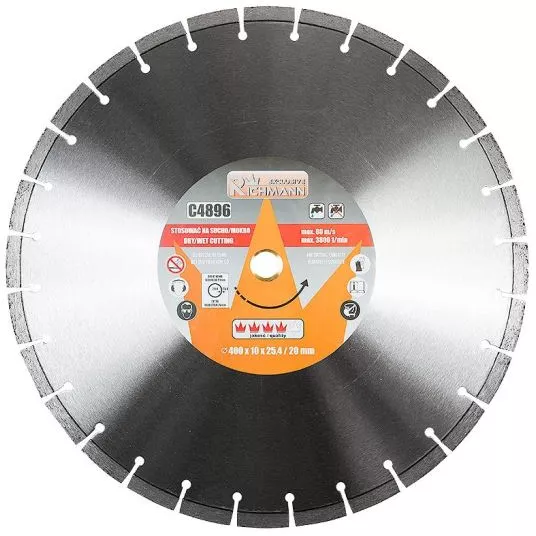 Disc diamantat beton taiere umeda si uscata 400 mm/25.4 mm Richmann ...