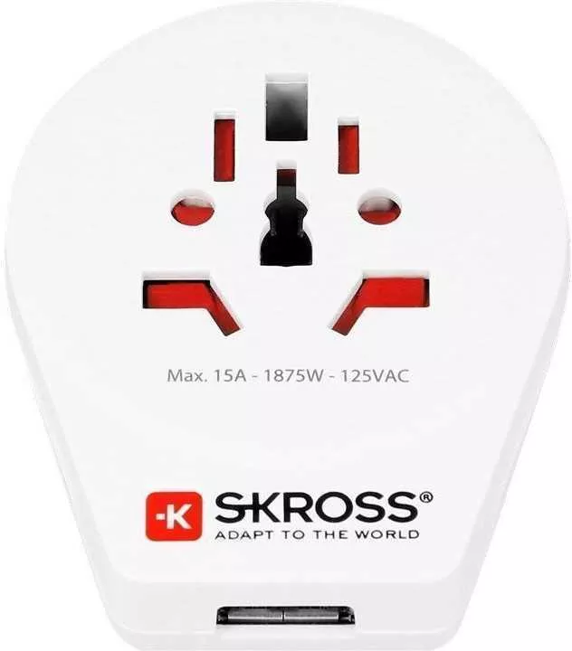 Adaptor priza Universal World - USA cu USB Skross 1.500262 1.500262 ...