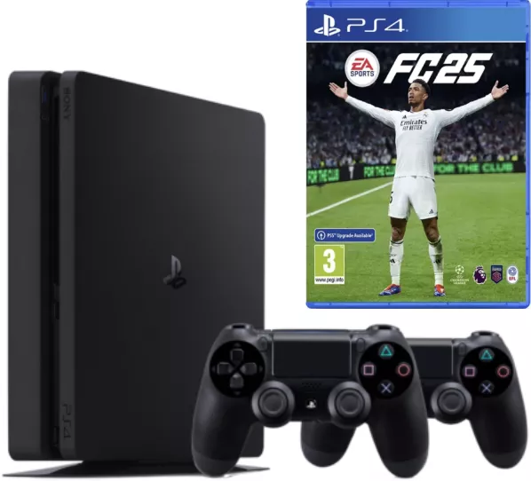 Consola Sony PlayStation 4 SLIM PS4 1TB + 2 Controllere Second-Hand SH ...