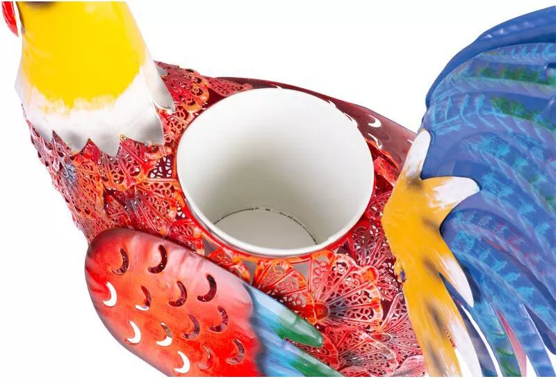 Decoratiune gradina MagicHome metalica cocos colorat cu ghiveci ...