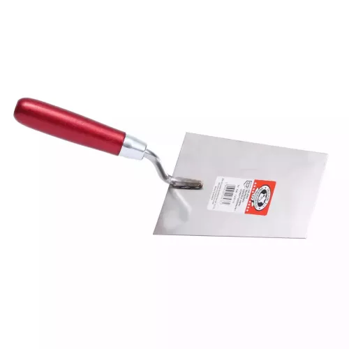 Mistrie inox Olejnik trapez lata 160 mm sudura clasica maner lemn rosu ...