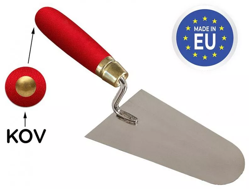 Mistrie inox Strend Pro Premium semirotunda 160 mm maner lemn rosu ...