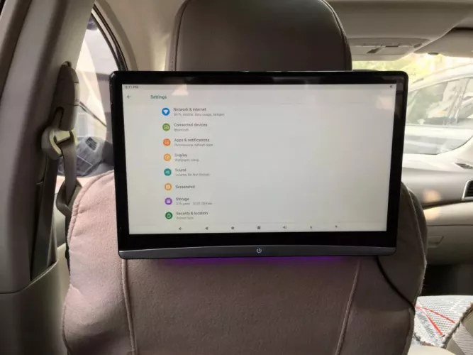 Monitor smart tetiera cu Android 10 - ecran tactil de 12.5 inch IPS ...