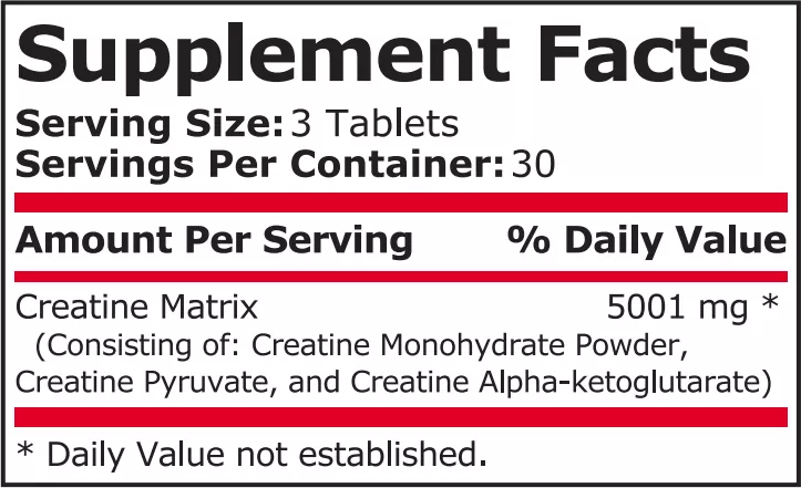 Creatine Matrix - 1667mg 90 Tablete 3 tipuri de Creatina Pure Nutrition ...