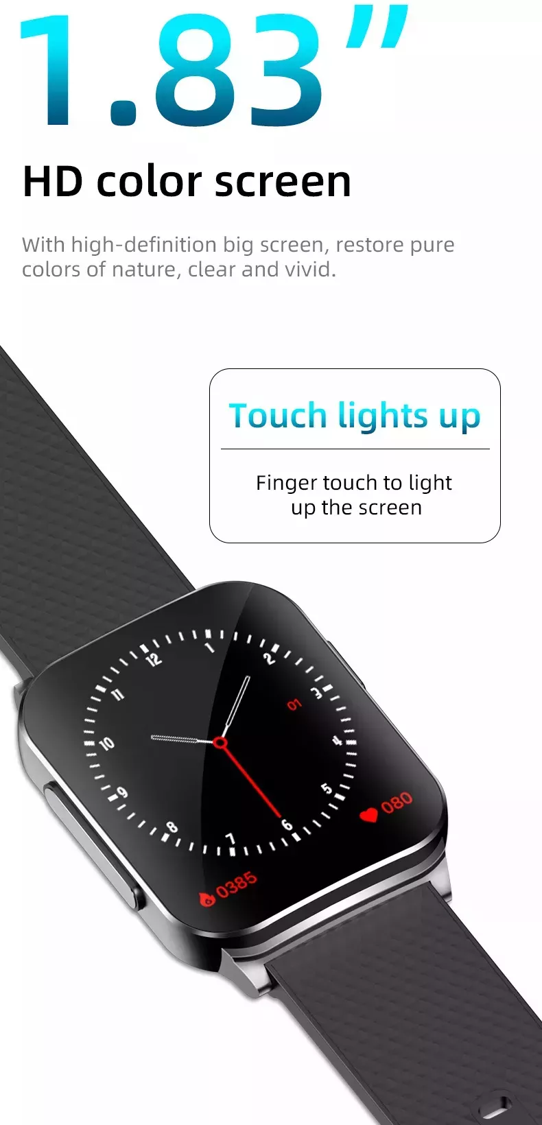 Ceas smartwatch pentru masurarea glicemiei fara intepare Alhena and reg ...