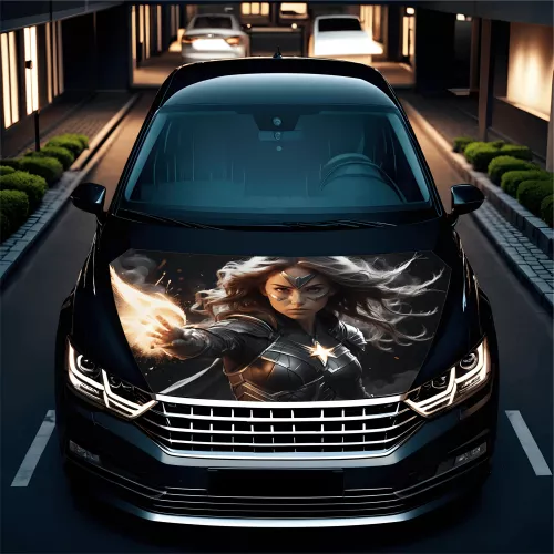 Folie Capota Auto Hood Art rezistenta la exterior marime L 180 x 130cm ...