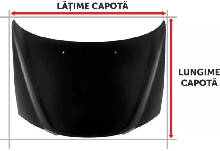 Folie Capota Auto Hood Art rezistenta la exterior marime M 165 x 120cm ...