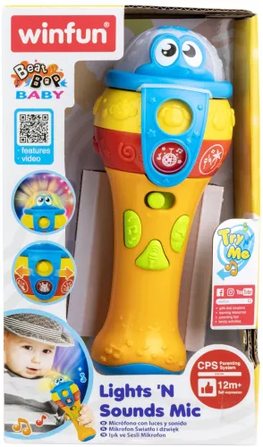 MICROFON CU SUNETE SI LUMINI iwqr_225216261 - cel.ro