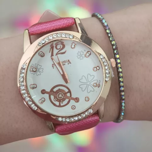 Set ceas casual de dama cu bratara inclusa mecanism quartz display ...