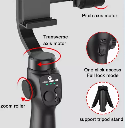 Gimbal pentru Telefon cu Inception Mode si Smart Tracking - Techsuit ...