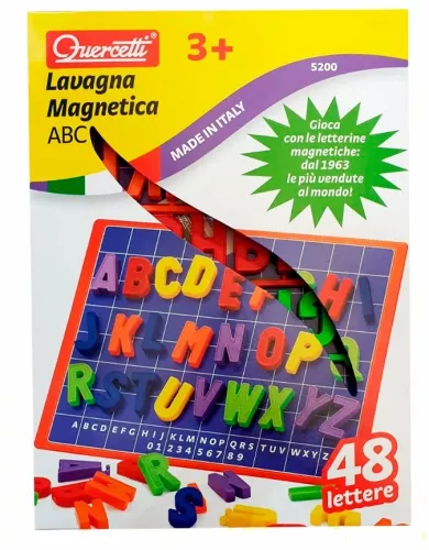 Tabla Magnetica Quercetti Litere Mari Basic Q05200 - cel.ro