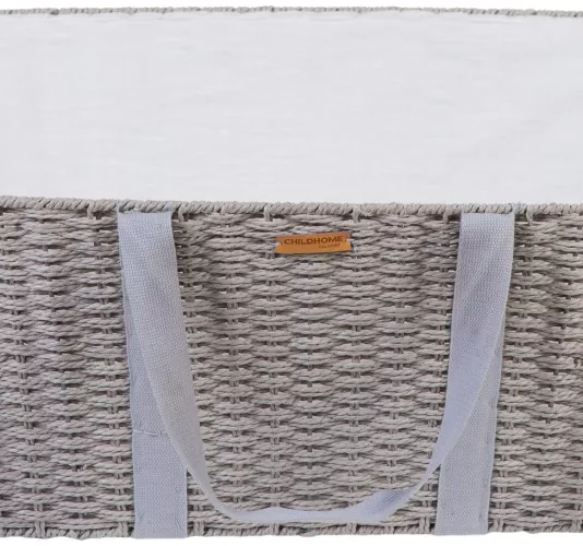 Cos bebe Childhome Moise cu saltea Gri CH-MBGR - cel.ro