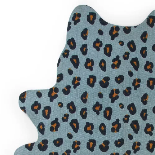 Covor Bumbac Childhome 145x160 cm Leopard Albastru CH-CHCARLEO - cel.ro