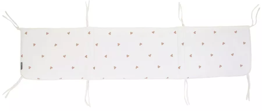 Protectie patut Childhome Jerse/Muselina 35x170 cm Inimioare CH-CCBPJOH ...