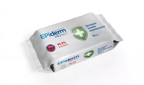 Epiderm Skin Expert - Servetele umede dezinfectante 72 bucati SUD72D ...