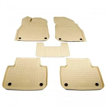 Covoare cauciuc stil tavita BEJ VW Touareg III 2018-2024 ALM 121121-1 ...