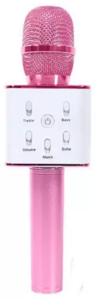 Microfon Klausstech Karaoke Cu Bluetooth Si Boxa Incorporata roz ...
