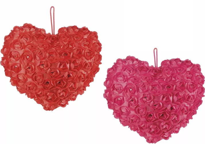 Set 2 perne decorative Inimioara 29x26 cm A16.10.48 - cel.ro