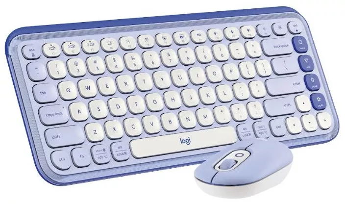 Kit periferice Logitech Pop Icon Combo Bluetooth Lilac 920-013078 - cel.ro