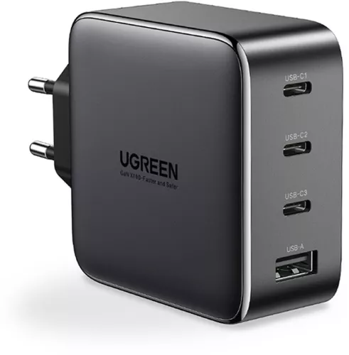 Incarcator de Retea Fast Charging GaN 3 x Type-C USB 100W I286 Negru ...