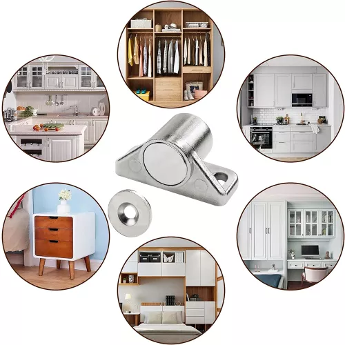 Set 2 incuietori magnetice pentru mobila Magnet puternic neodim Cu suruburi