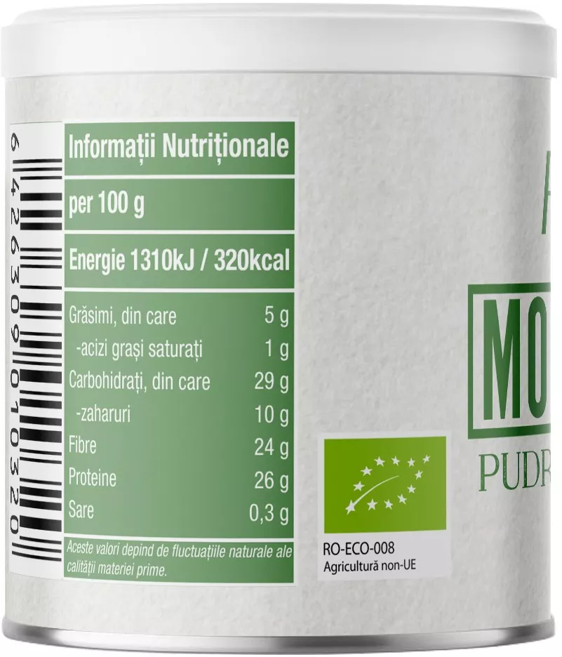 Moringa bio pudra 50g Pronat PRN10320 - cel.ro