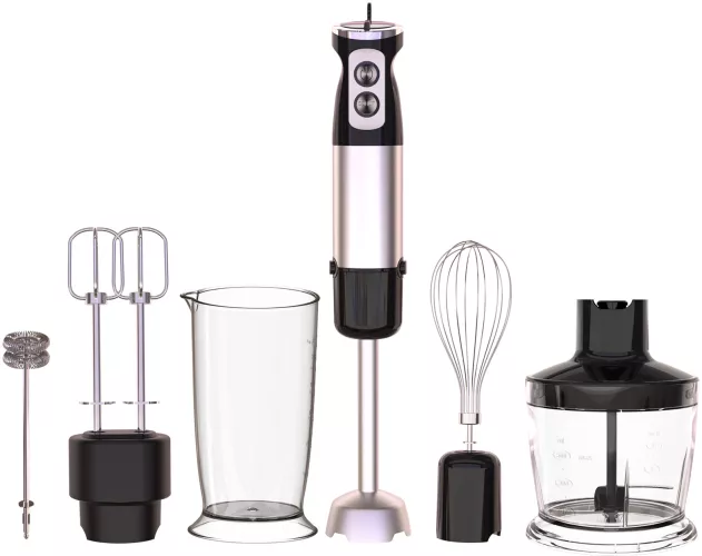 Set Blender vertical profesional 6 in 1 Glory HB-8001 cu putere 600W Lama din - cel.ro