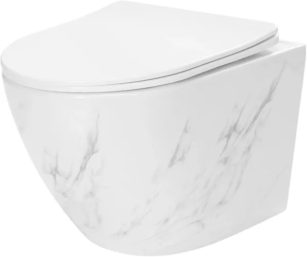 Vas WC suspendat Rea Carlos Nature Marble REA-C6606 - cel.ro