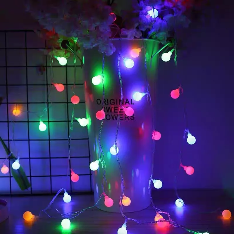 Instalatie de Craciun liniara cu 20 becuri colorate lungime 4 m Set - 1 ...