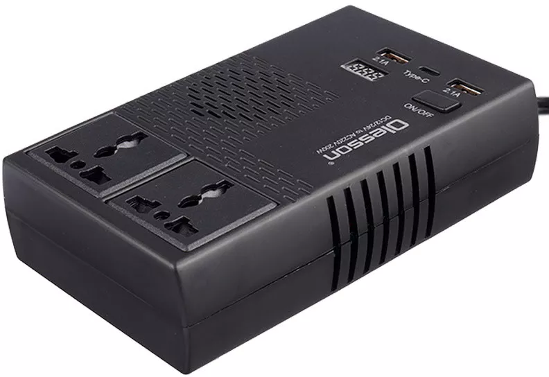 Invertor auto Olesson convertizor 12-24V la 220V AC cu Display putere ...