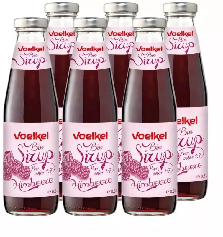 Sirop bio de zmeura 1 7 500ml Voelkel x 6 buc VK2312800143-6 - cel.ro