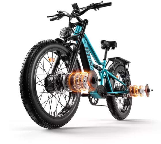 Bicicleta electrica off-road 26& GUNAI-M2 MTB 1500W 17.5Ah Baterie ...