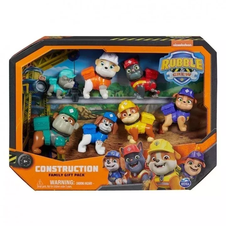 Set figurine Paw Patrol - Construction Family Rubble si echipa vax9 ...