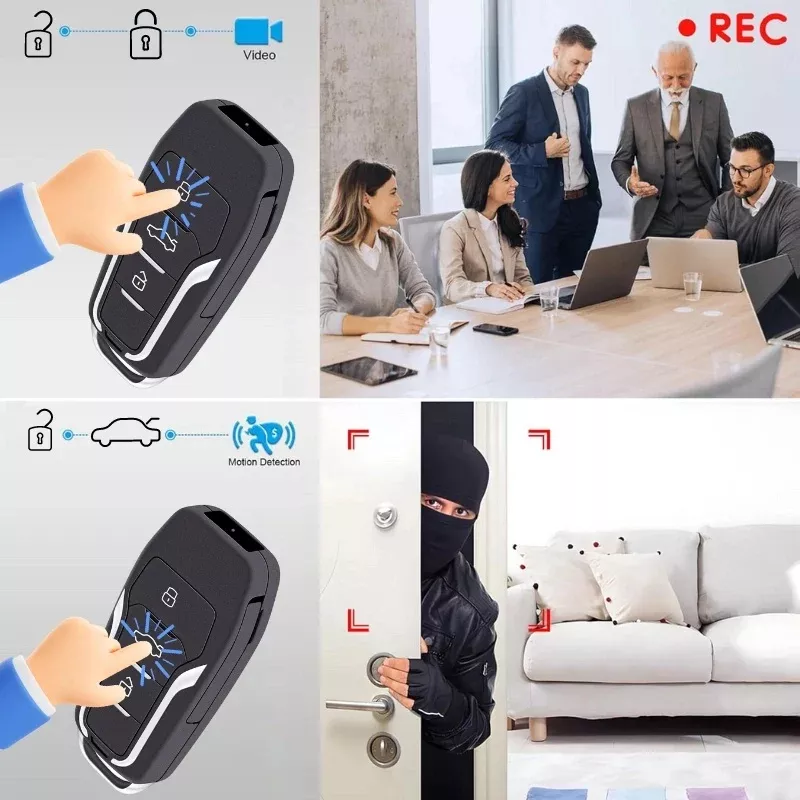 Cheie Auto cu Camera Spion iUni RMS25 32GB Full HD Detectare miscare ...