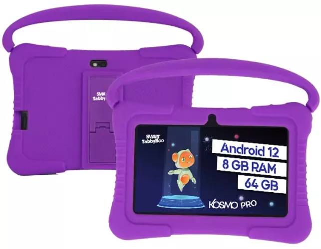 Tableta copii SMART TabbyBoo Kosmo PRO 2024 Android 12 mov Wi-Fi 64GB ...