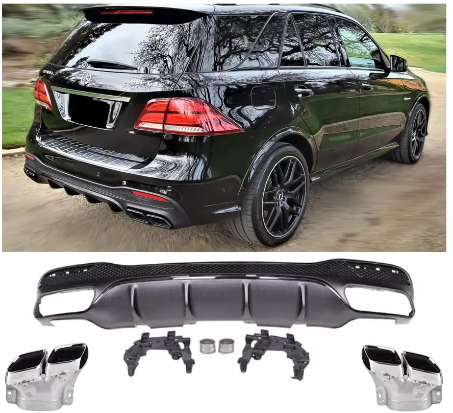 Difuzor Bara Spate Mercedes GLE W166 2015-2019 GLE 63 Crom DBMBW166AMG - cel.ro