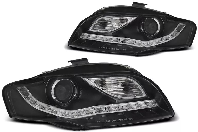 Faruri LED AUDI A4 B7 2004-2008 Black Semnal LED LPAUE5 5949169873009