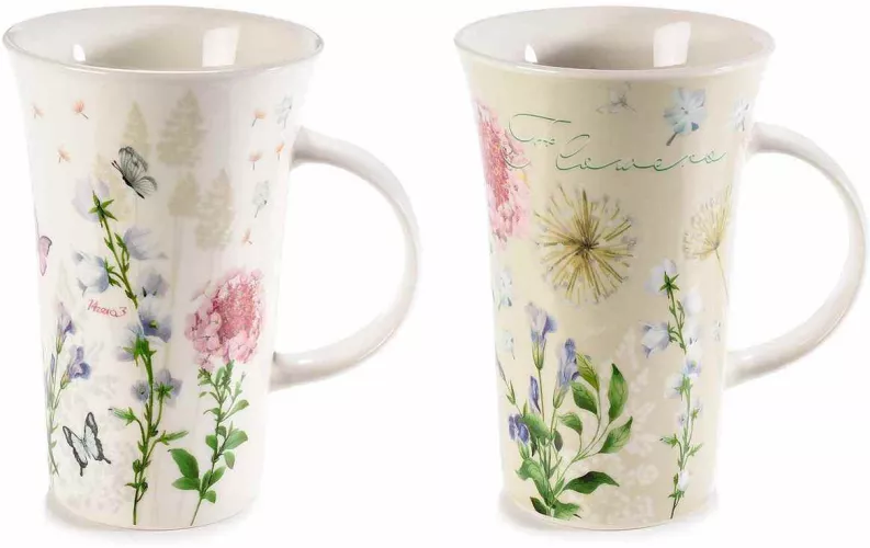 Set 4 cani portelan 10x15 cm 530 ml A72.10.52 - cel.ro