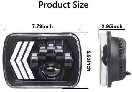 Faruri auto led universale 5x7 semnalizare dimanbila in trepte RTM-0071 ...