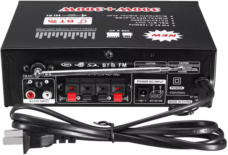 Statie amplificare audio Hi-Fi Stereo cu Bluetooth 2 x 50W RMS BT-298A ...