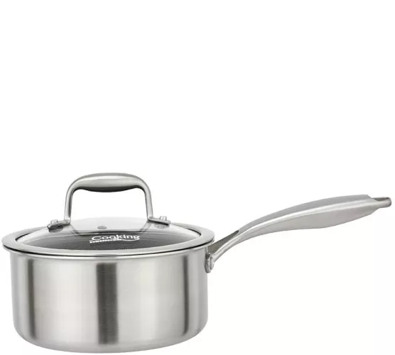 Caserola profesionala din inox in 3 straturi cu capac acoperire ...