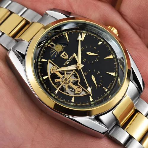 Ceas barbatesc Tevise Mecanic automatic Otel Elegant Business tjyt ...
