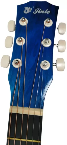 Chitara clasica IdeallStore® 95 cm lemn Cutaway albastra husa inclusa - cel.ro