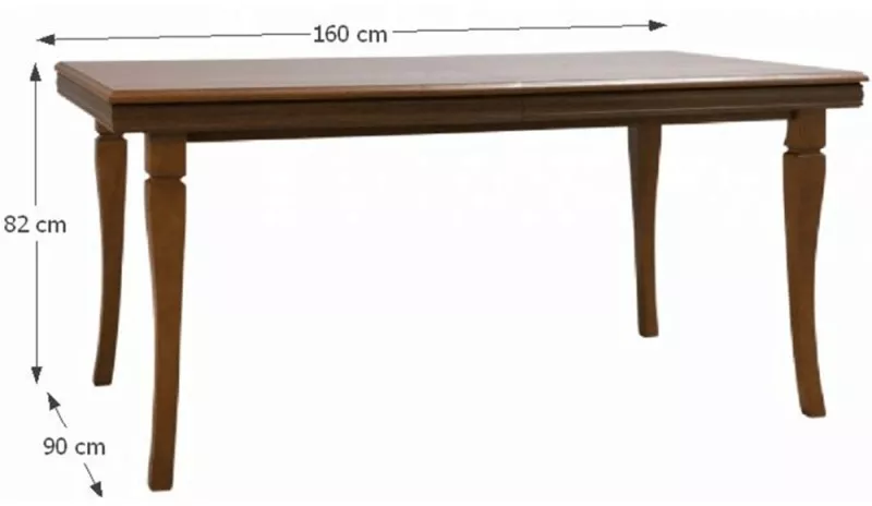 Masa living extensibila VM Nuc 203 x 90 x 82 cm 5394 - cel.ro