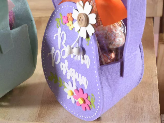 Set 5 gentute din textil model Paste 10x7x19 cm A56.35.29 - cel.ro