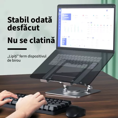 Stand multifunctional pentru laptop reglabil pe inaltime fabricat din ...