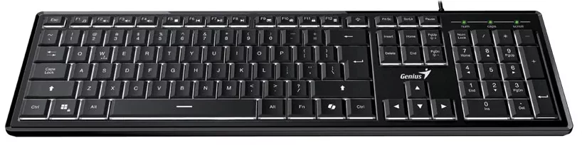 Tastatura GENIUS USB multimedia 104 taste + 12 taste multimedia negru ...