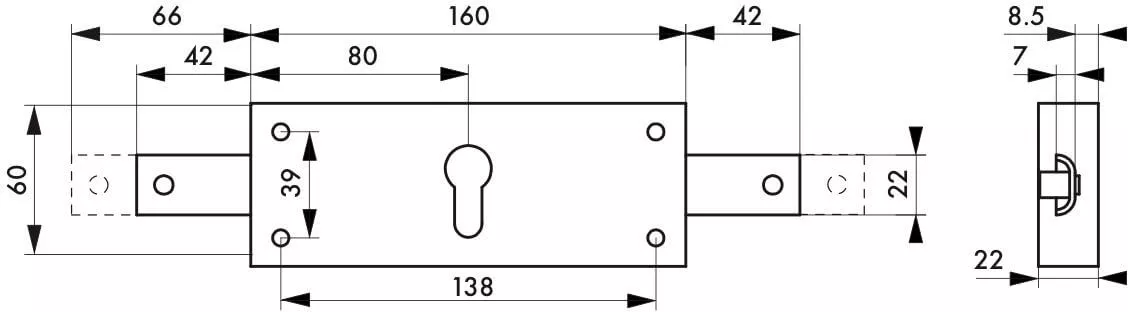 Broasca grilaj metalic pt. cilindru profil european 091997 - cel.ro